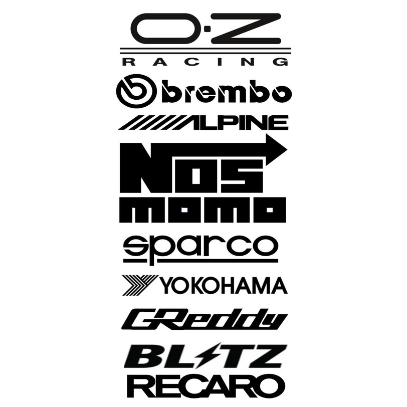 10 s car stickers pack/set Race sticker | Shopee Philippines