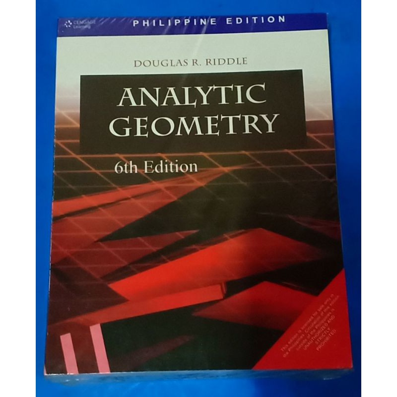 analytic geometry by riddle | Shopee Philippines