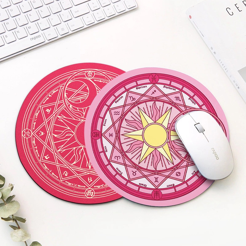 20*20cm Round Mouse Pad Desk Pad Laptop Mouse Mat | Shopee Philippines