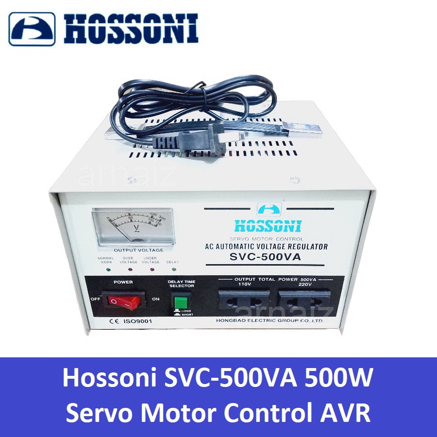 Hossoni AVR 500W Servo Type Automatic Voltage Regulator SVC-500 Servo ...