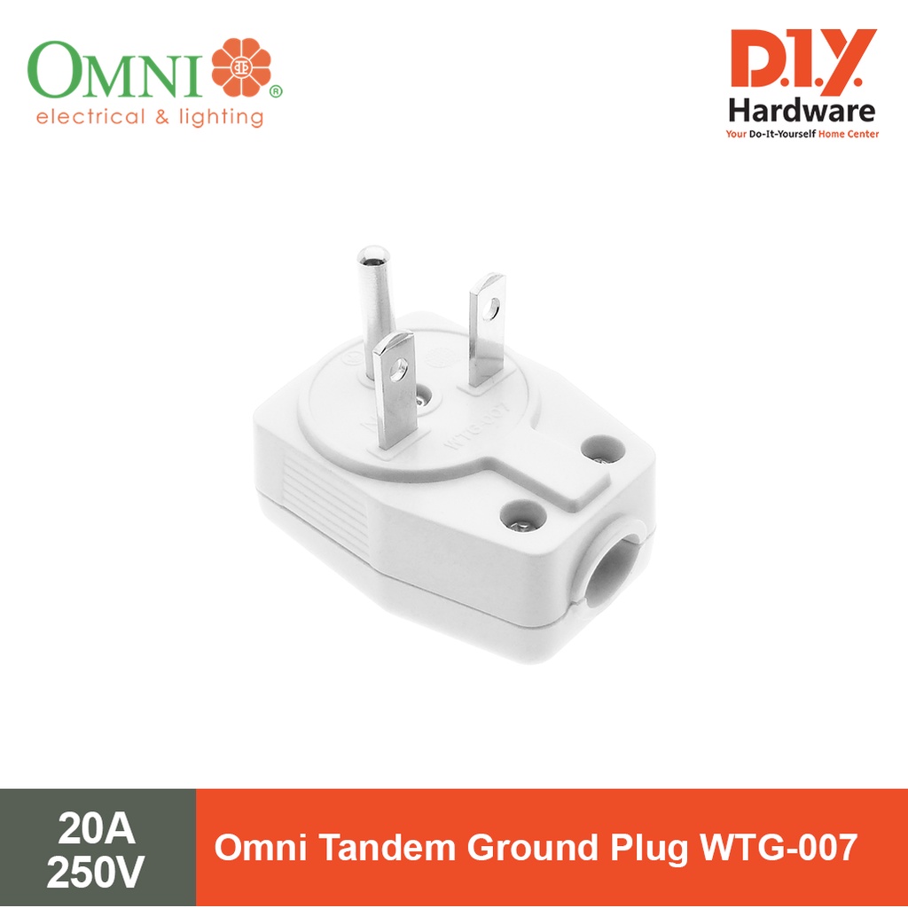 Omni Tandem Ground Plug 20A 250V WTG-007 | Shopee Philippines