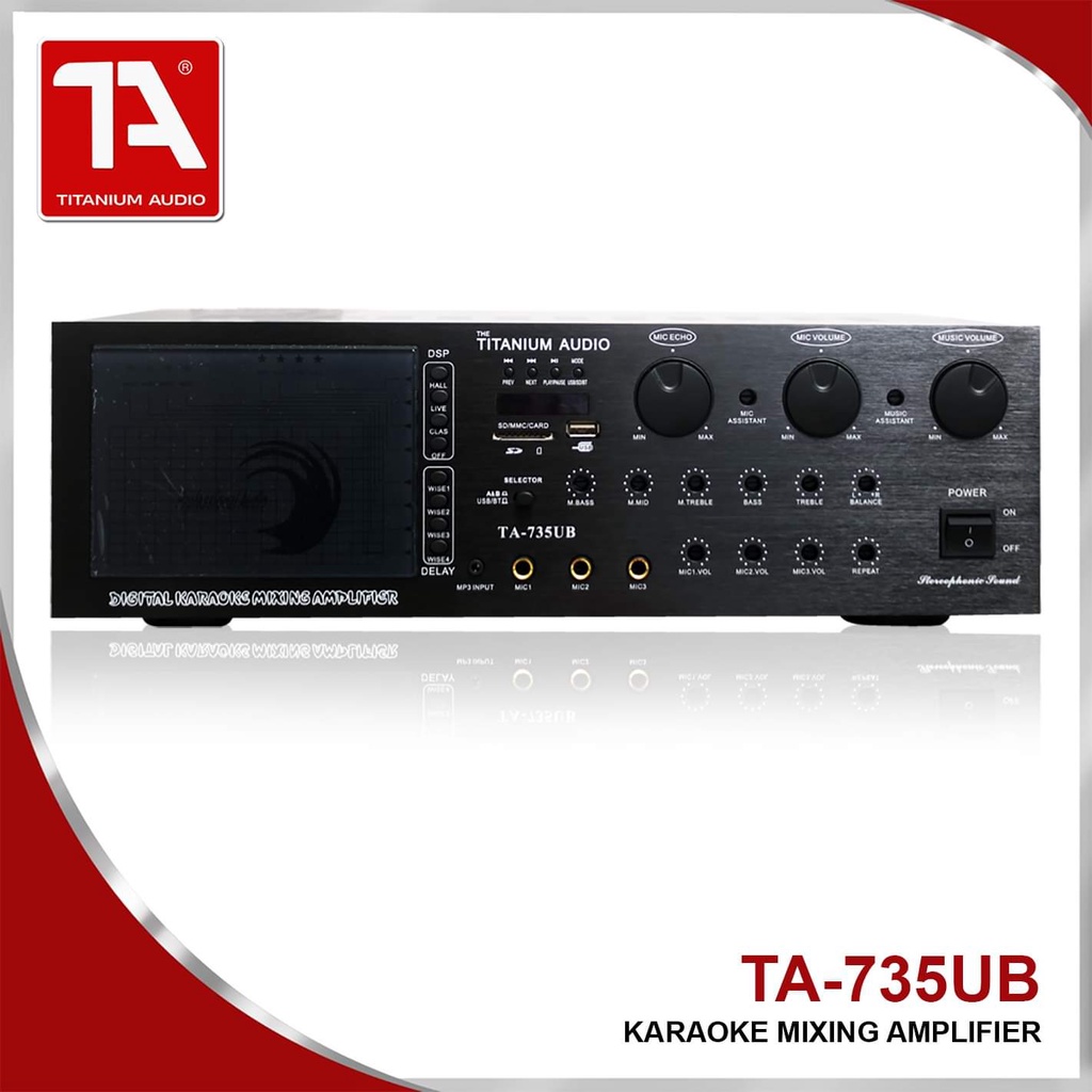 Titanium Audio TA 735UB Amplifier / 700W x 2 / Karaoke MIxing ...