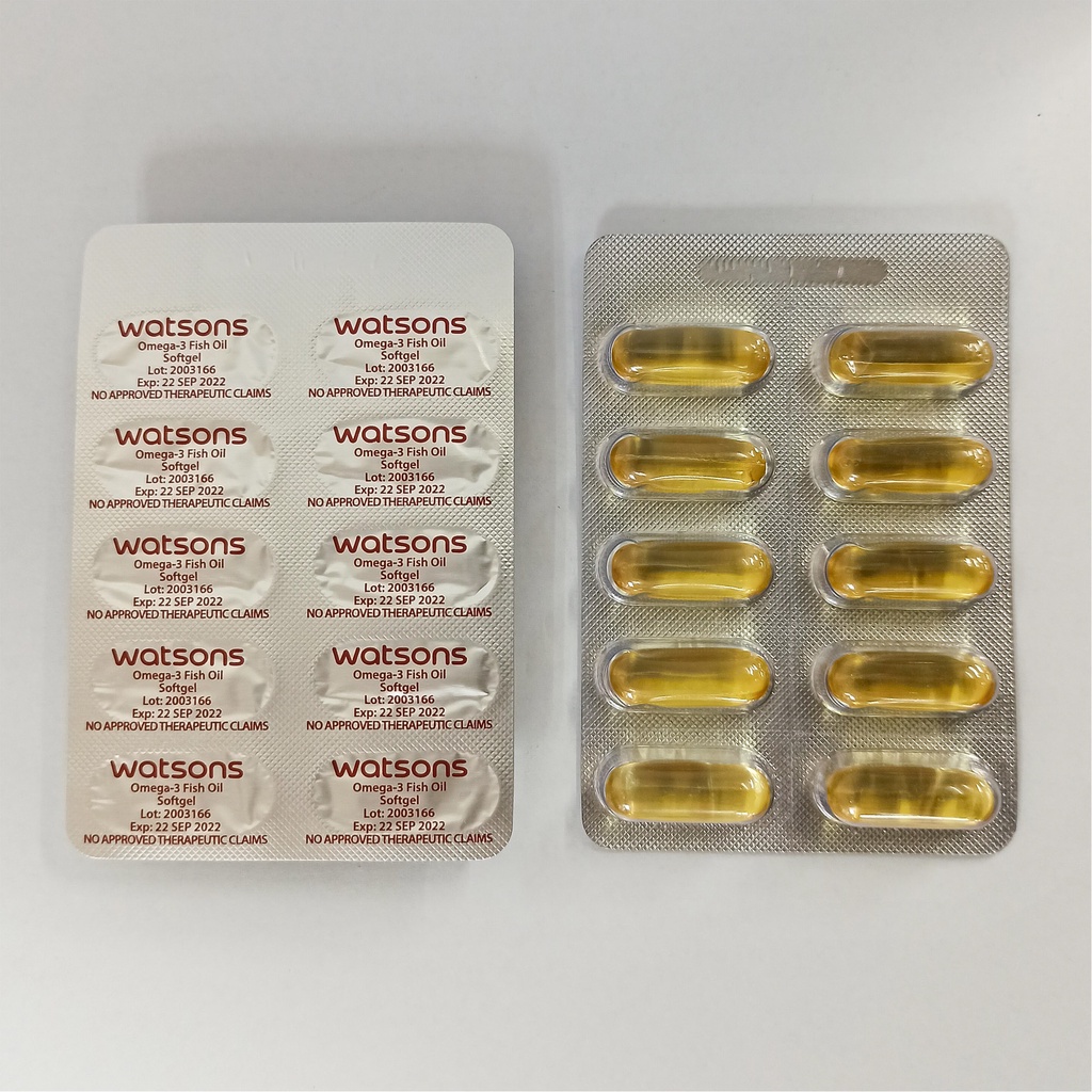 WATSONS Omega 3 Softgel Capsule 1400mg 1 Capsule (sold per piece ...