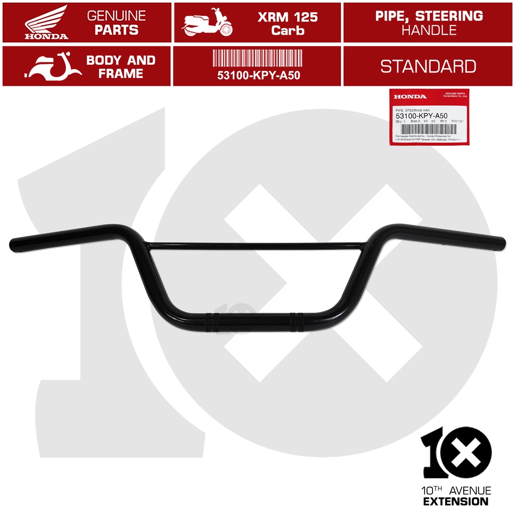 10thX Honda Genuine Handle Bar Part No. 53100-KPY-A50 for XRM 125 Carb ...