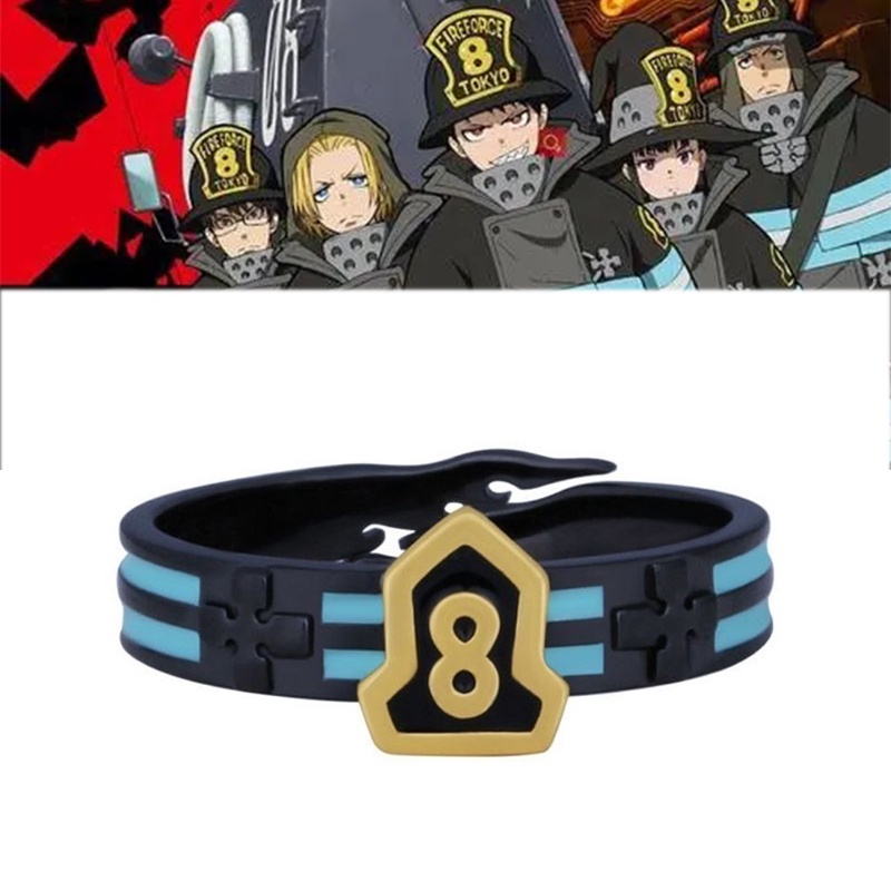 Anime Fire Force Ring Shinra Kusakabe Unisex Adjustable Rings Jewelry ...