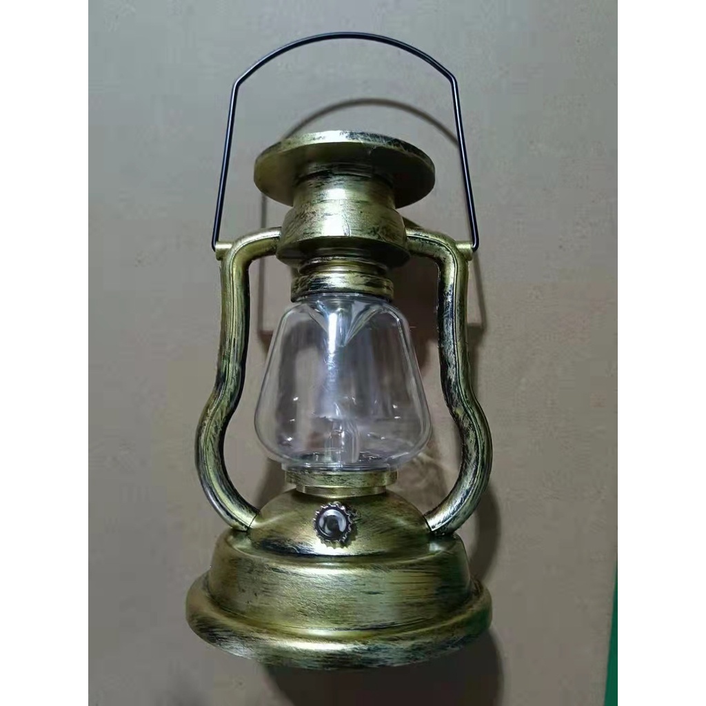 Vintage Oil Lanterns Solar LED Retro Lamp Bright Antique Vintage Storm