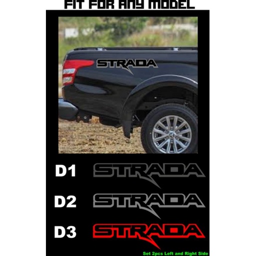 Mitsubishi Strada Side Sticker (Raptor Inspired) Fit for Any Model ...