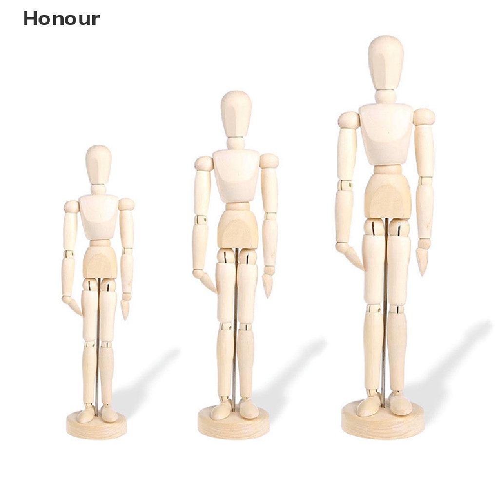 [Honour] Movable Limbs Male Wooden Toy Figure Model Art Sketch Draw ...