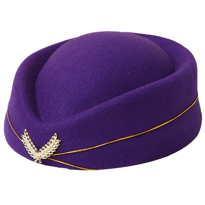 Yoi Stewardess Hat Beret Hat Women Air Hostesses Hat Party Favors Hats ...