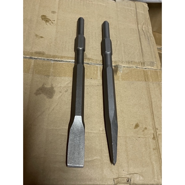 Heavy Duty Bull Chisel Hex Bit 17x280mm Hammer Drill (pointed,Flat ...