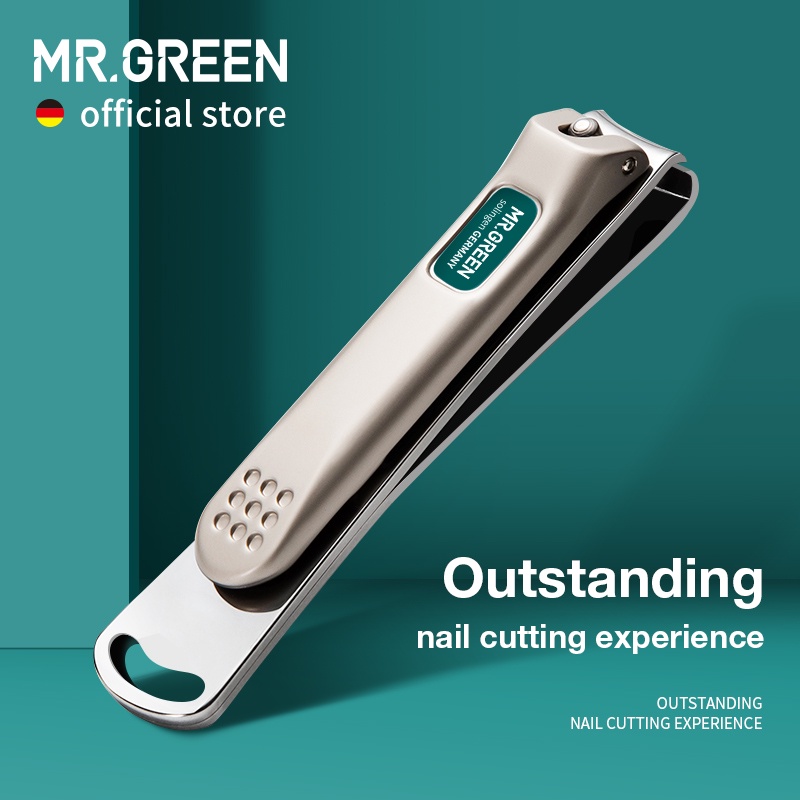 Mr.Green Nail Clippers Stainless Steel Curved Blade Clipper Fingernail ...