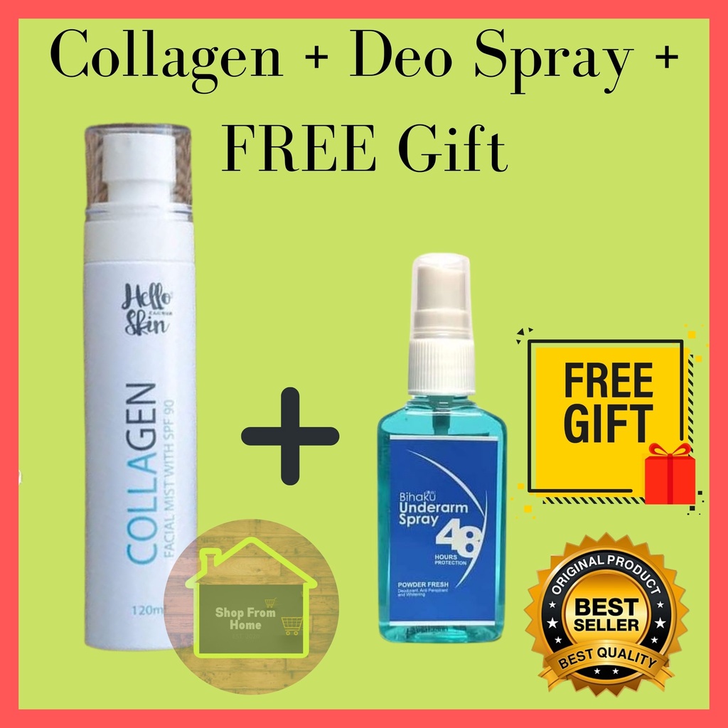 Hello Skin Collagen Facial Mist with SPF90 good for sun protection ...