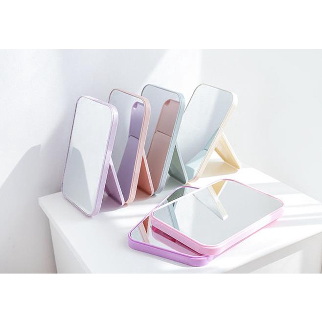 Face Makeup Mirror Desktop Vanity Mirror Large Folding Portable Square ...