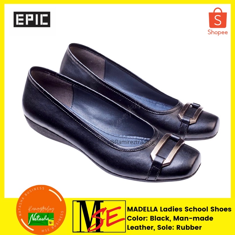 MSE BLACK SHOES MADELLA LADIES SHOES 100% ORIGINAL | Shopee Philippines