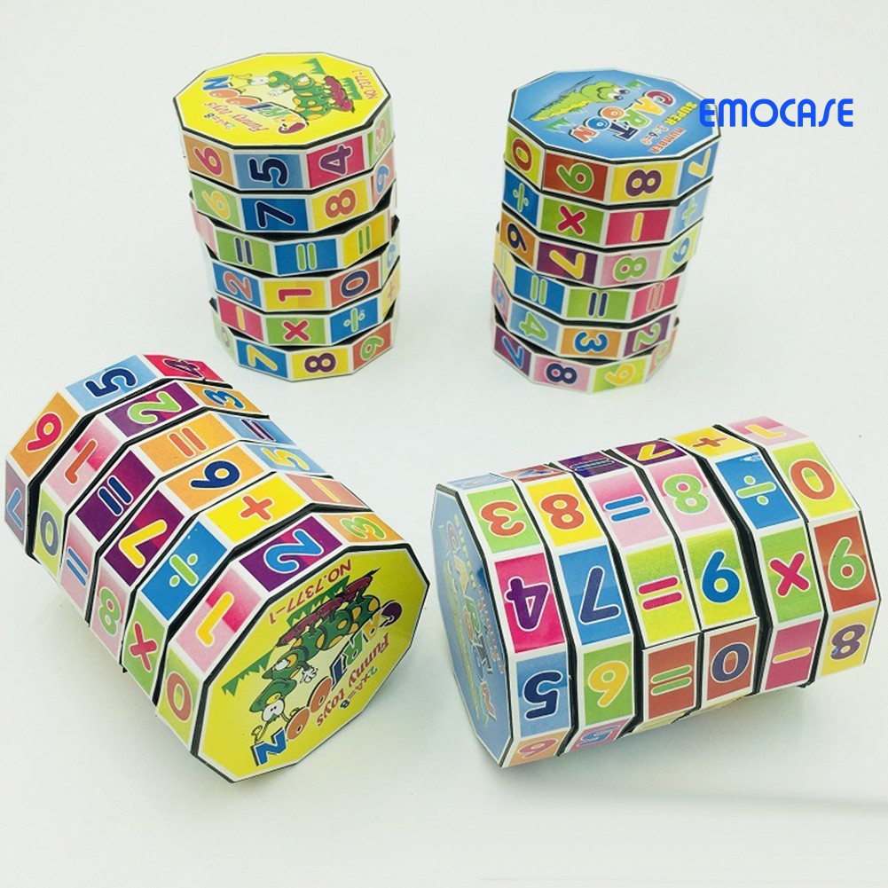 Emocase Magic Colorful Cube Cylinder Puzzle Math Learning Early ...