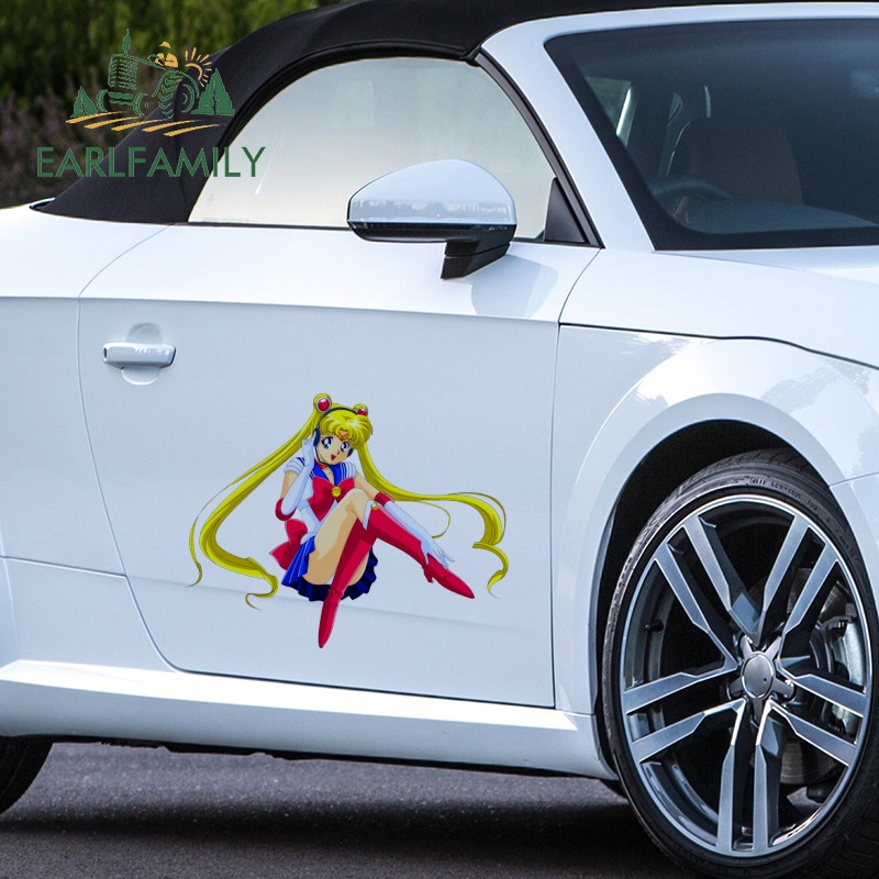 EARLFAMILY 43cm x 34.4cm For Sailor Moon Car Stickers Fashionable ...
