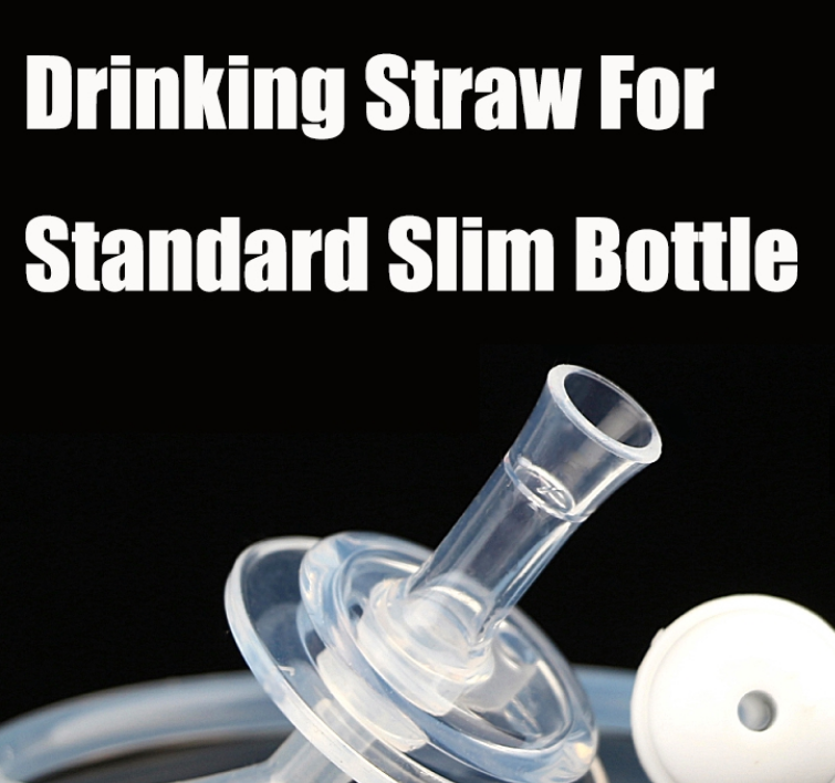 [COD]Standard Caliber Liquid Silicone Baby Drinking Cup Straw Drinking ...