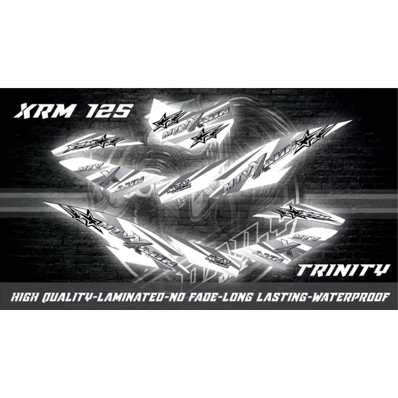 HONDA XRM 125 TRINITY MTV X AUN DECAL DESIGN | Shopee Philippines