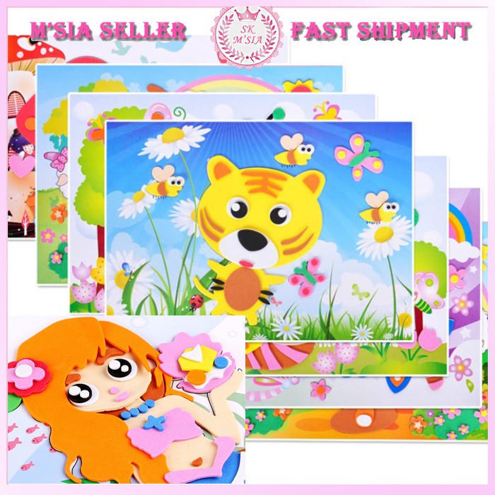 DIY 3D Art and Craft Eva Material For Children Free Time Activities ...