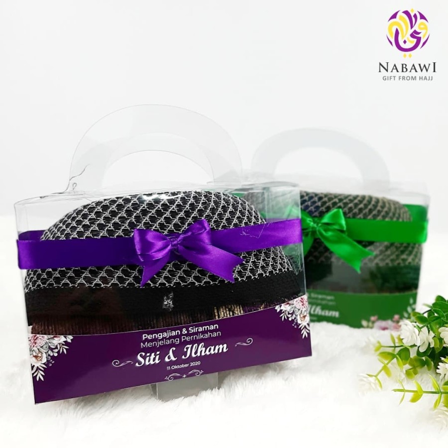 Hampers Peci Kopyah Insani + Sultana Prayer Mat Wedding Souvenirs for ...
