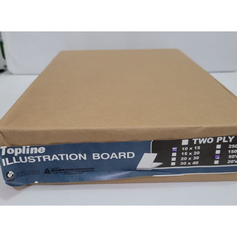 50 Pieces Topline Illustration Board 10x15- 2 Ply ( 1/ 8 ) | Shopee ...