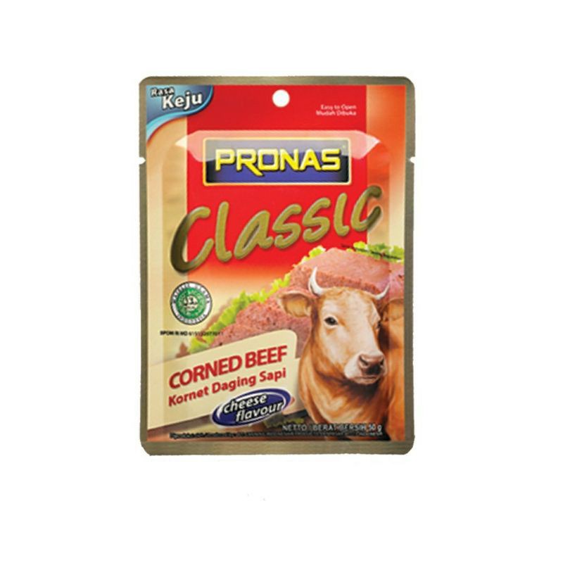 Pronas Cornet Beef sachet 50g Cheese Flavor With sachet Packaging ...