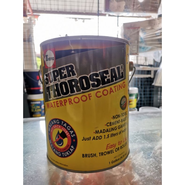 Super Thoroseal WaterProof Coating 1 gallon / Waterproofing | Shopee ...