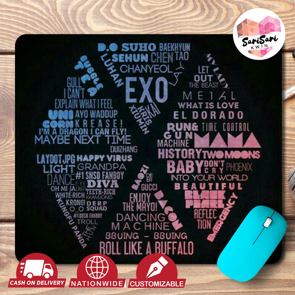 EXO Mousepad | EXO Mouse pad | Shopee Philippines