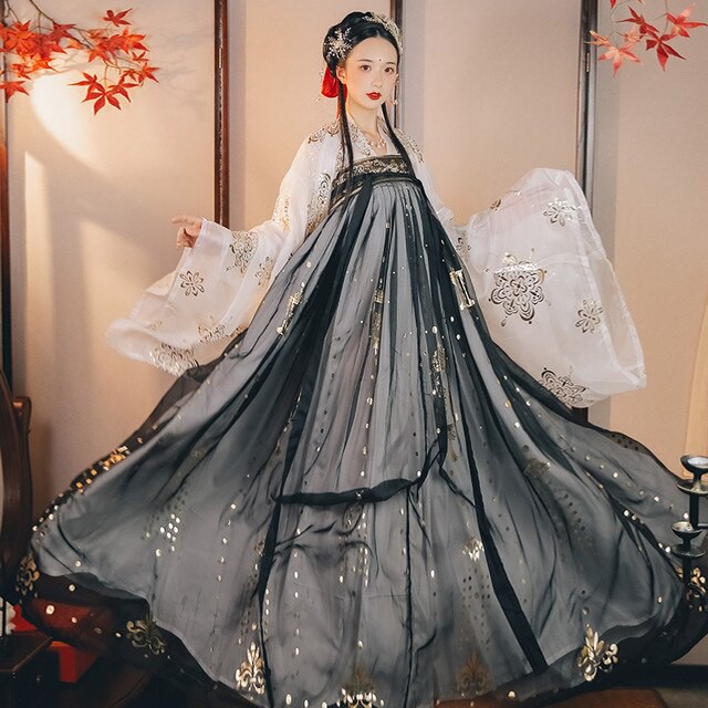 Chinese Traditional Han Dyansty Princess Dress Woman Ancient Embroidery ...