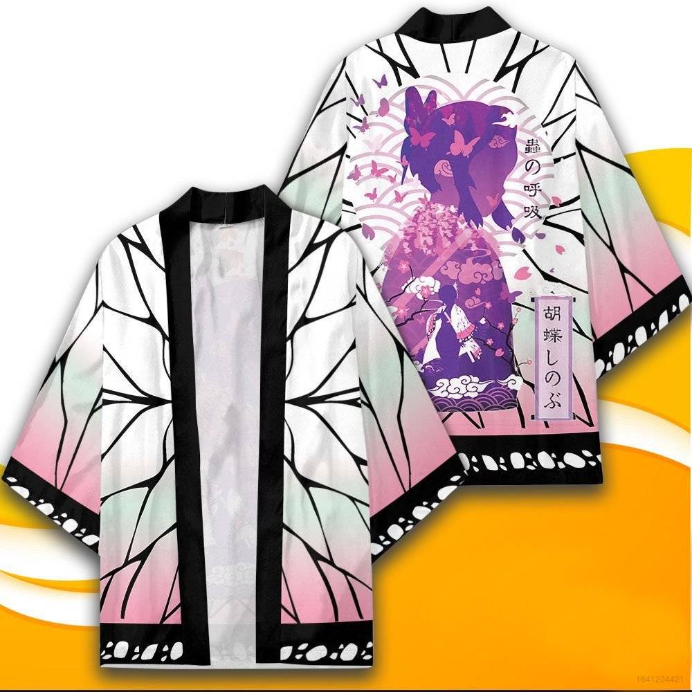 Anime Demon Slayer: Kimetsu No Yaiba Cosplay Cardigan Kimono Haori ...