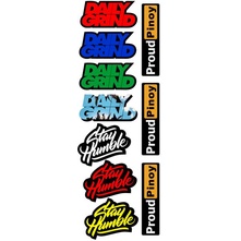 Sticker Logo Waterproof High Quality Bike Motorcycle Helmet DAILY GRIND ...