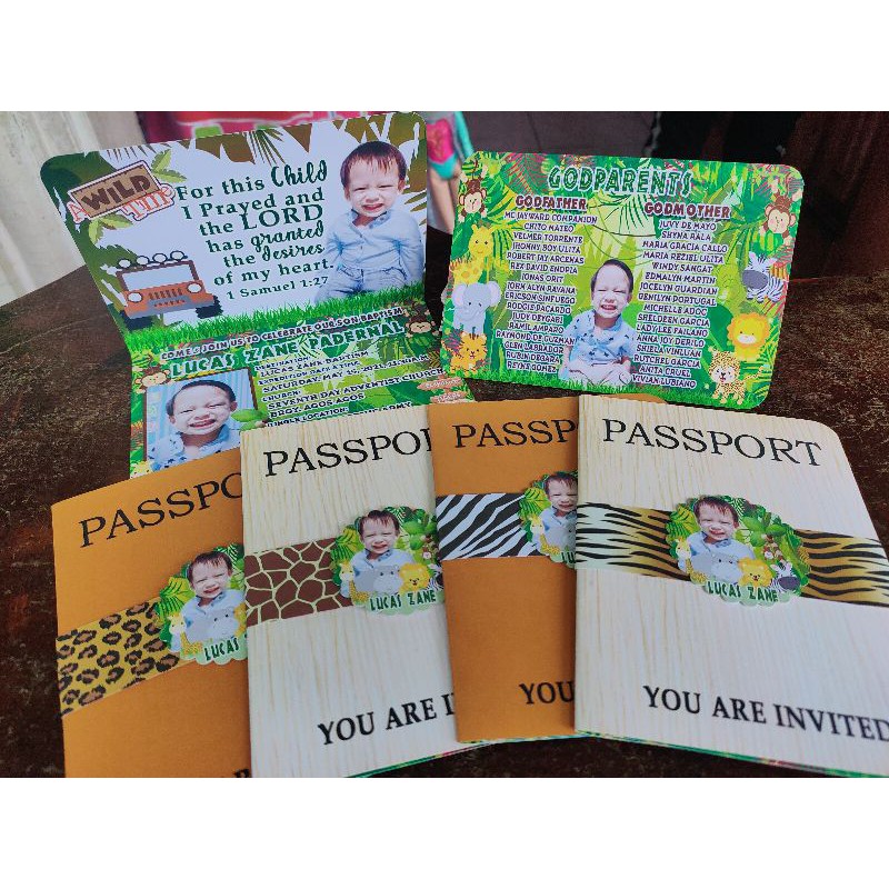 Passport Safari Invitations