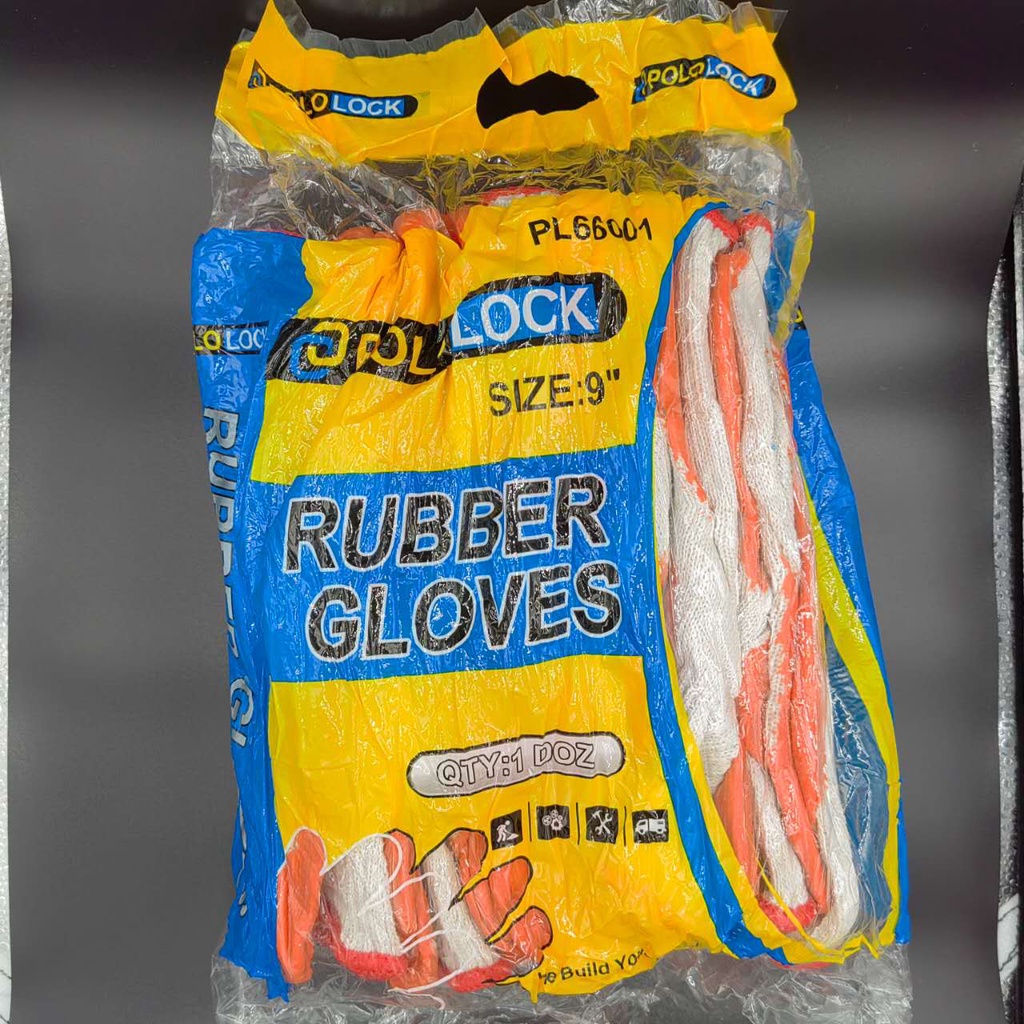 1dozen/12pair good quality thick orange rubber gloves construction ...