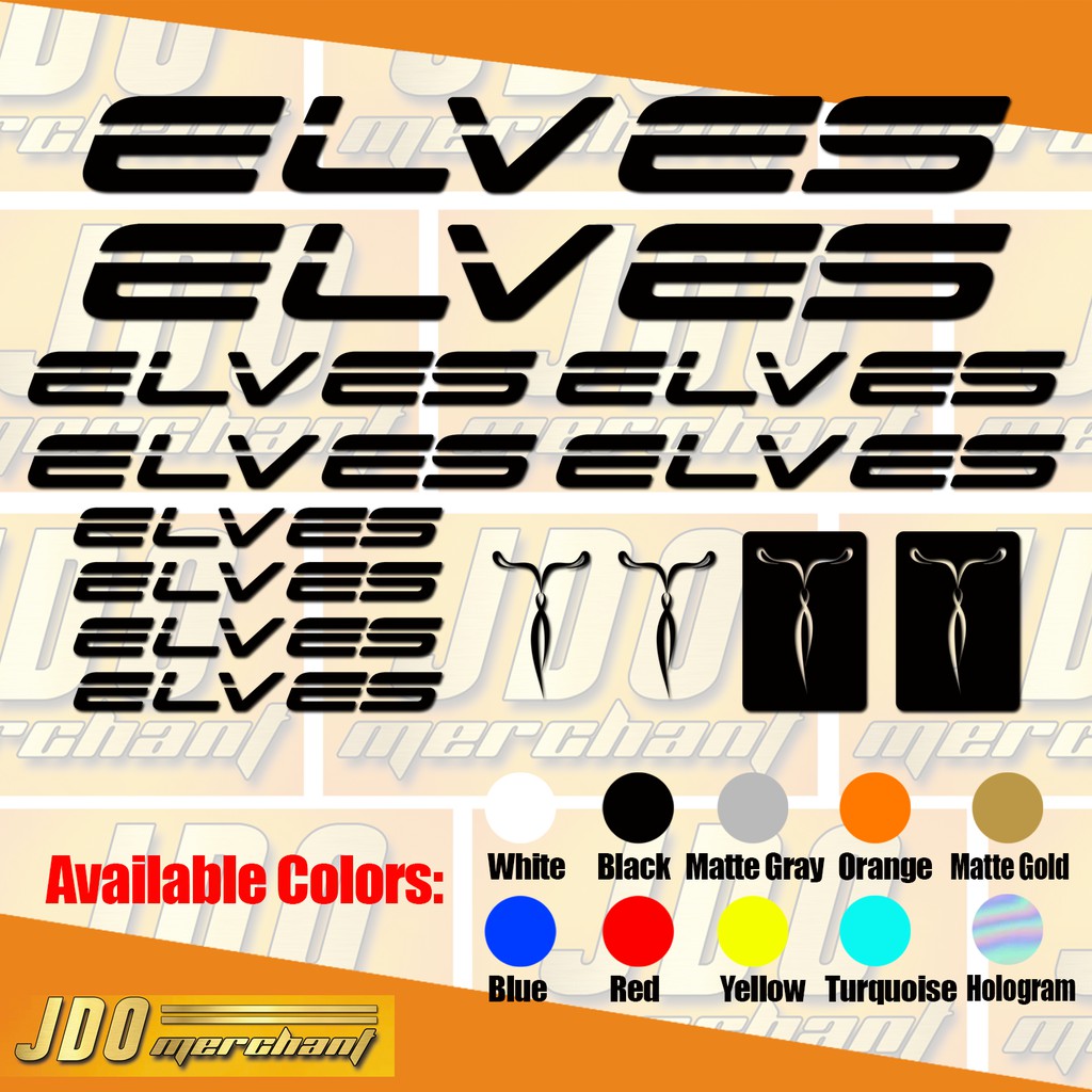 Elves bike Stickers Elves sticker Decals | Shopee Philippines