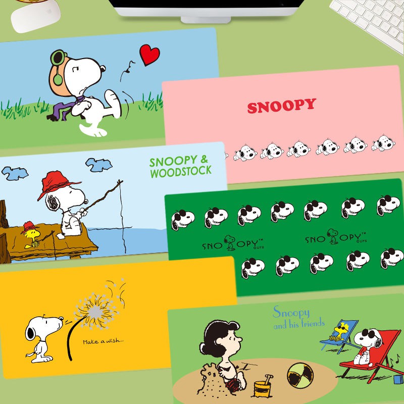 Oversized Snoopy Anime Creative Desk Mat Keyboard Personalized ...