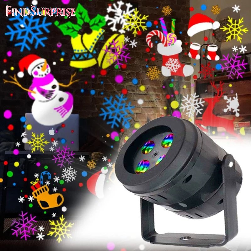 Outdoor Christmas Laser Rotating Stage Light/ 16 Pattern Led Snowflake ...