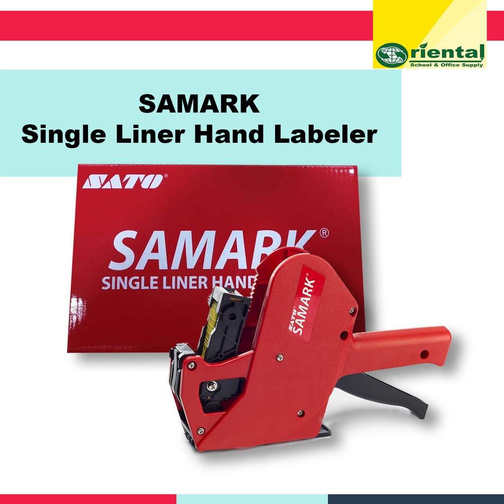 Samark Single Liner Hand Labeller 8-Digit Heavy Duty Sato Gun Tagger ...