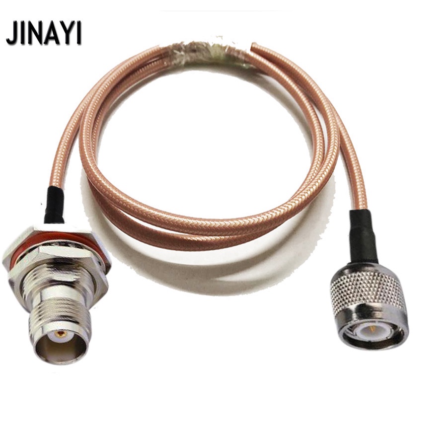 RG142 Cable TNC Male to TNC Female O-ring RF Crimp Coax Pigtail ...