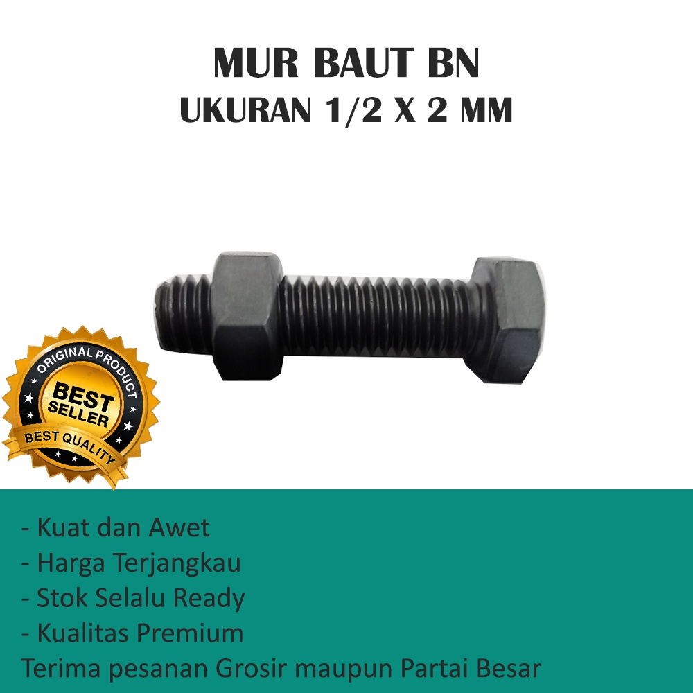 Hexagonal BOLT NUT 1/2 x 2 (UNIT PRICE)- HEXAGONAL NUT BOLT 1/2 x 2 ...