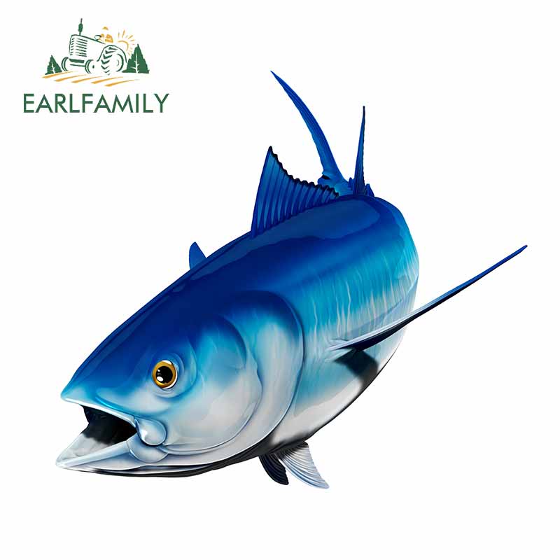 EARLFAMILY 13cm x 11.9cm for Bluefin Yellowfin Tuna Fish Car Stickers ...