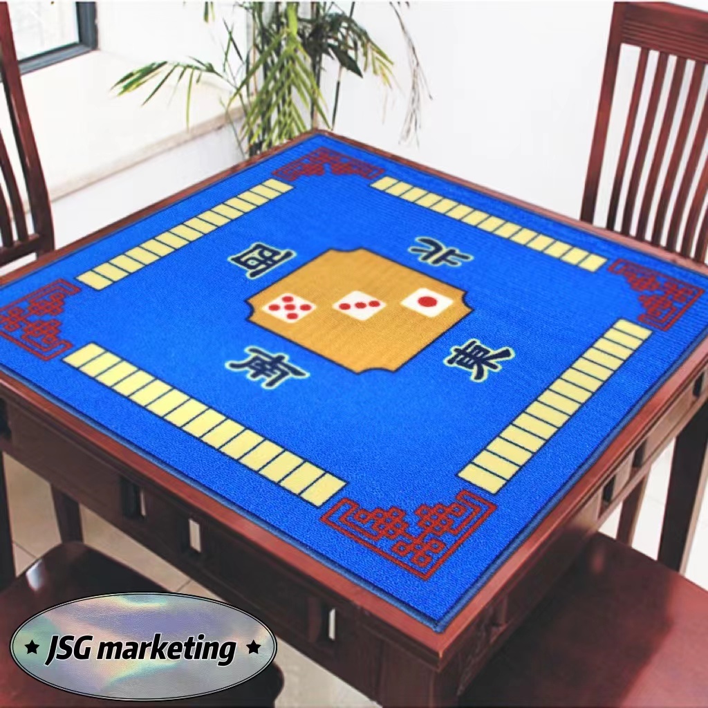 Mahjong Table Green Cover Mat with designs | Shopee Philippines