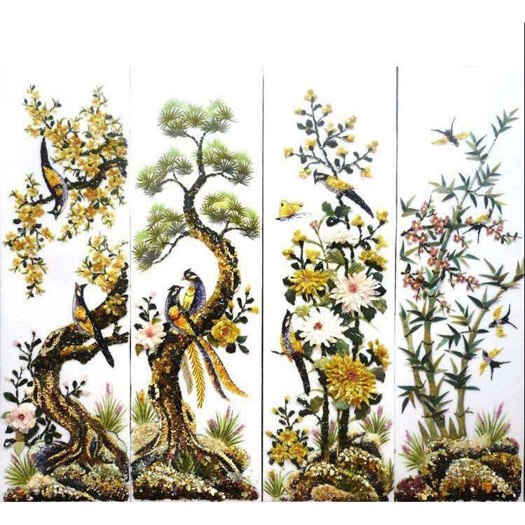 Full 5D stone painting. Extremely beautiful four-quarter painting ...