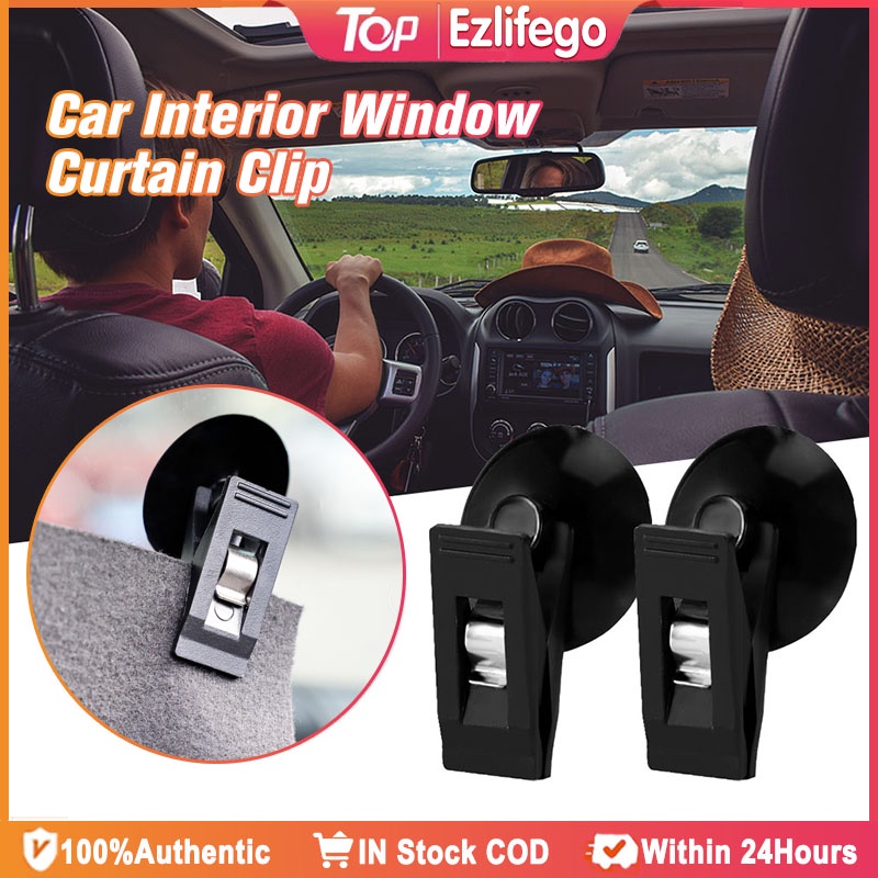 1 Pair Car Window Mount Sucker Clip Plastic Sucker Car Interior Window ...