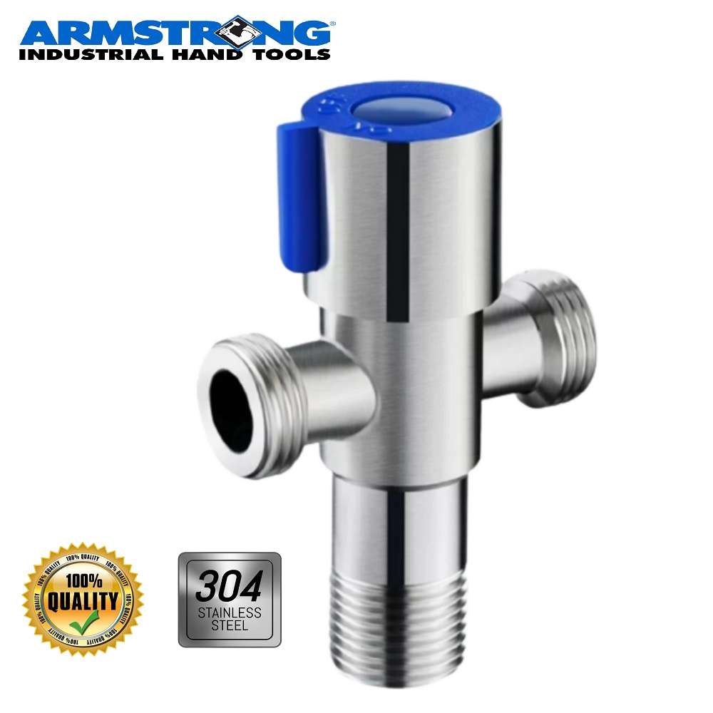 ARMSTRONG ONE WAY / TWO WAY ANGLE VALVE 1/2 ( 304 STAINLESS ) | Shopee ...