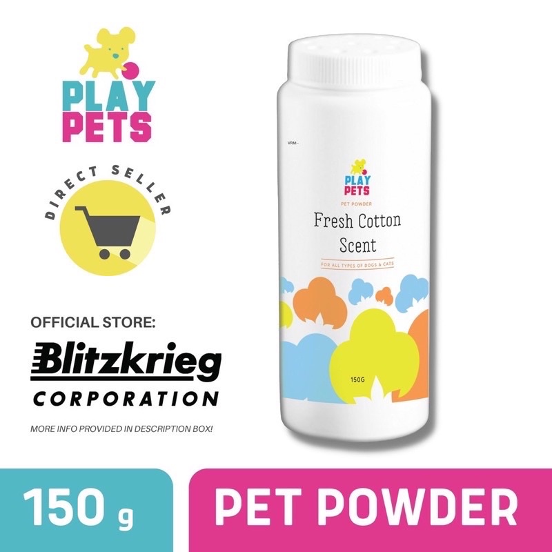 Play Pets Dry Shampoo Powder 150g NEW PACKAGING | Shopee Philippines