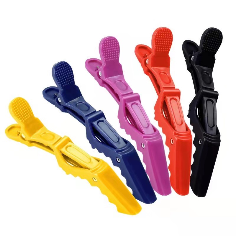 Salon Use Crocodile Hair Sectioning Clip 4.41Inch Hair Styling Random ...