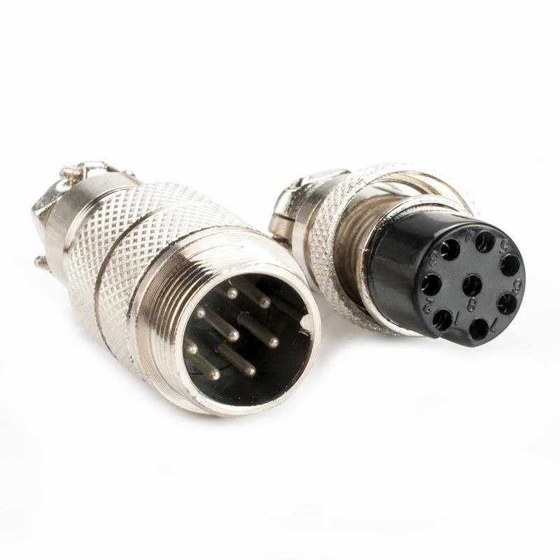 Ready stock* 1pcs,Male / Female GX16 16mm 8 Pin DIN Plug Cable aviation ...