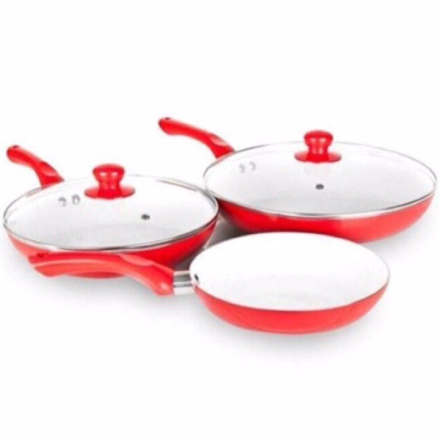 5 pcs Ceramic pan set good product | Shopee Philippines