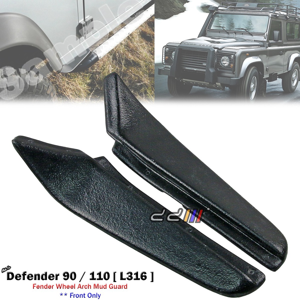 FRP Front Dirt D-Fender Wheel Arch Mud Guard For Land Rover Defender 90 ...