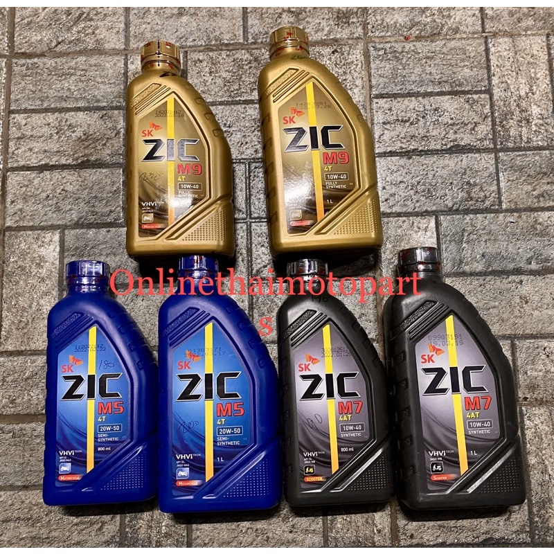 Zic oil m9 m7 m5 m9 scooter motorcycle engine oil | Shopee Philippines